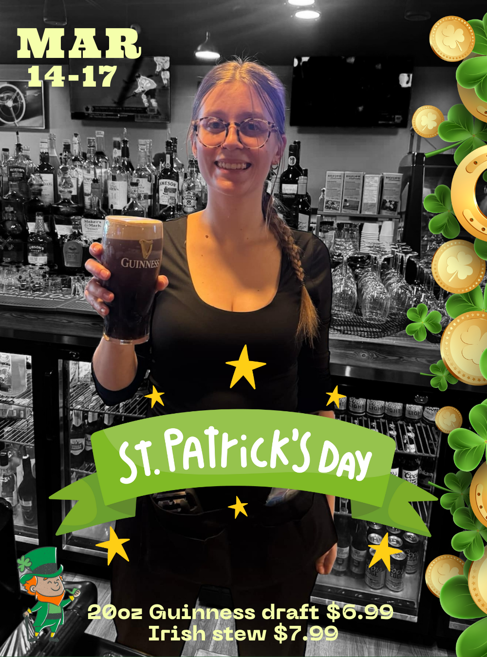 🍀 𝟰-𝗗𝗮𝘆 𝗦𝘁. 𝗣𝗮𝗱𝗱𝘆’𝘀 𝗪𝗲𝗲𝗸𝗲𝗻𝗱 𝗠𝗮𝗿𝗰𝗵 𝟭𝟰 𝘁𝗼 𝟭𝟳𝘁𝗵 - The Fort Pub & Grill