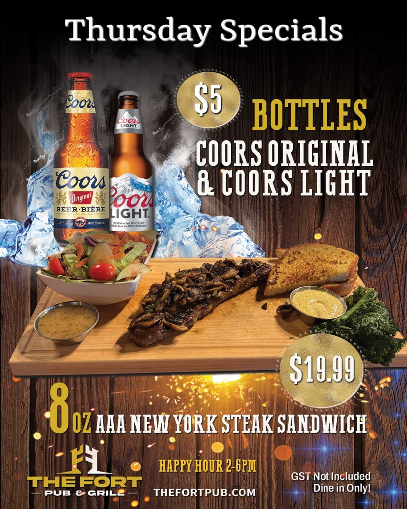 Daily Specials - The Fort Pub & Grill